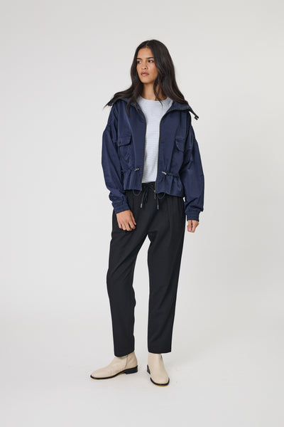 Sahara Utility Jacket - Navy | marlowstore.com