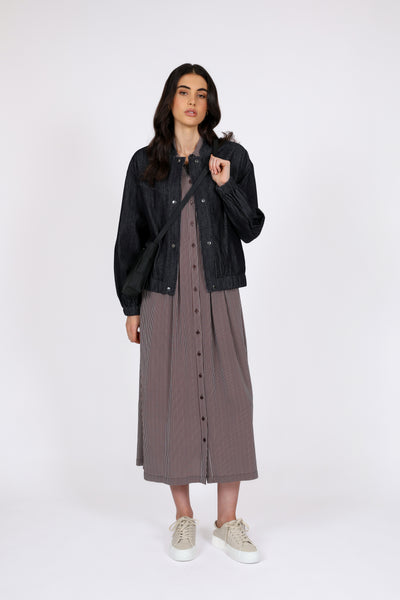 Strand Dress - Java Stripe | marlowstore.com