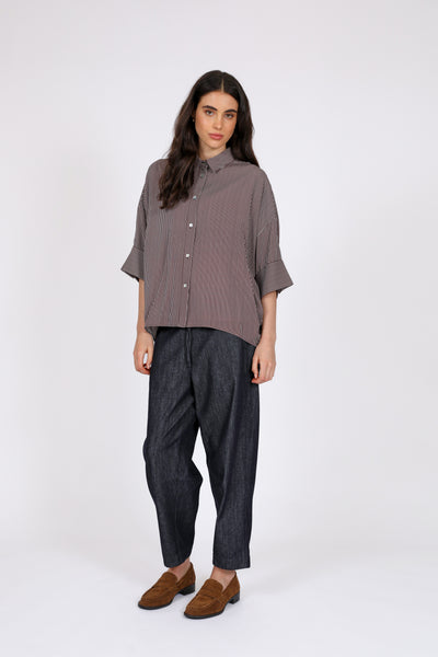 Strand Shirt - Java Stripe | marlowstore.com