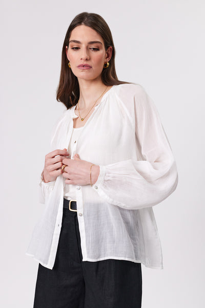 Sundance Shirt - Ivory | marlowstore.com