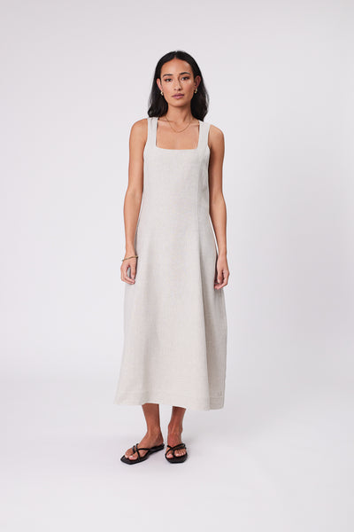 Tuscany Linen Dress - Natural | marlowstore.com